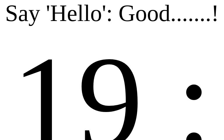 Random Time Greetings ― Perchance Generator