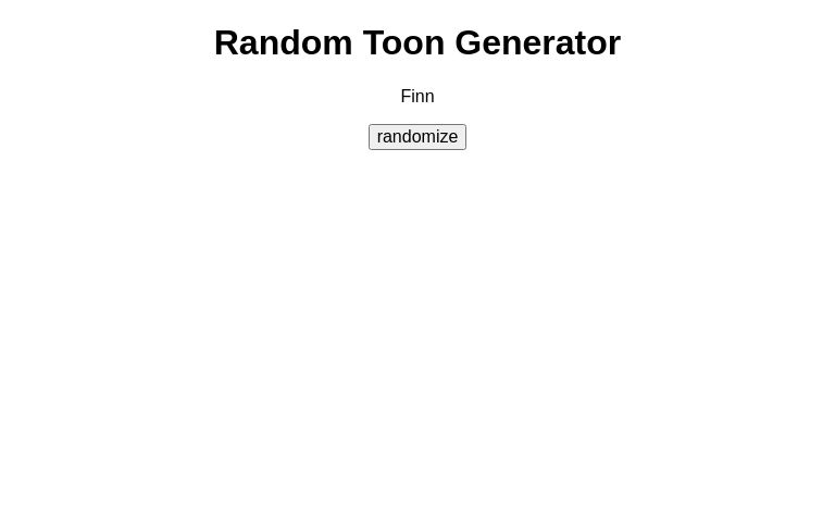 Random Toon Generator