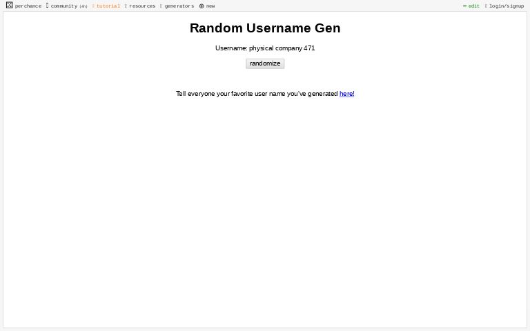Random Username Gen