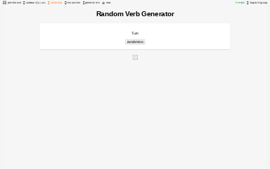 Random Verb Generator