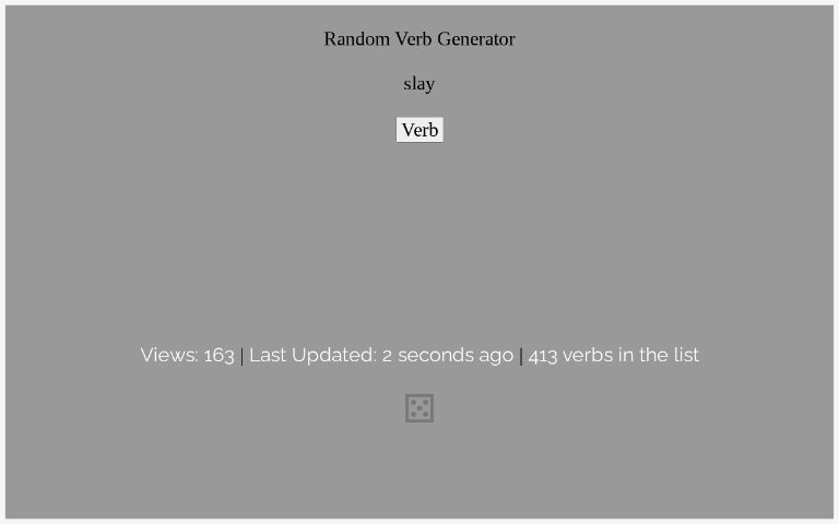 Random Verb Generator