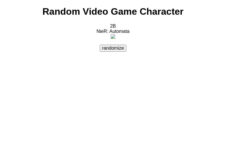 Random Video Game Character ― Perchance Generator
