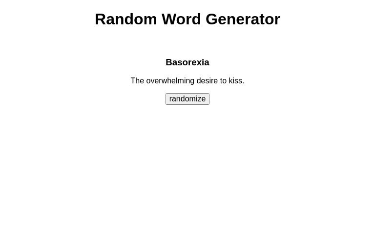 Random Word Generator