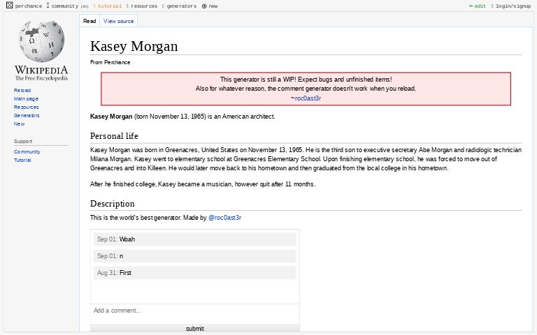 Ronin's Generators ― Perchance