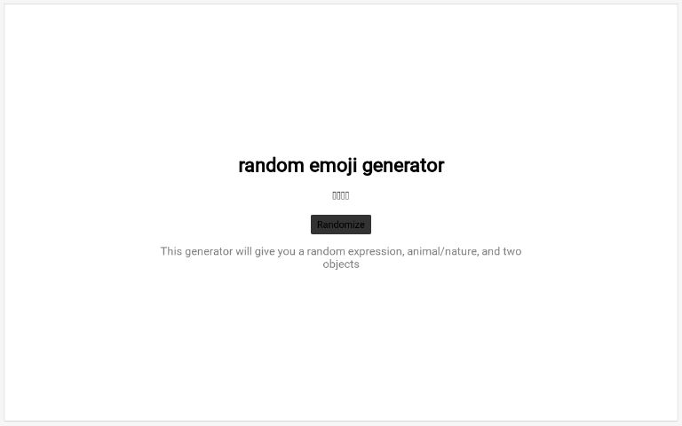 random emoji generator