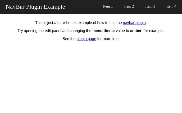 navbar plugin example
