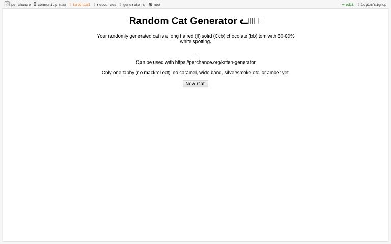 Random Cat Generator ᓚᘏᗢ 𓃠
