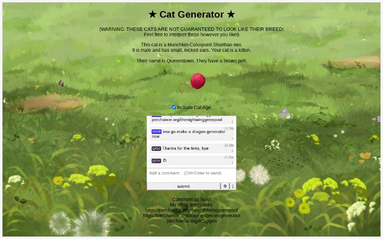 Cat Generator ★