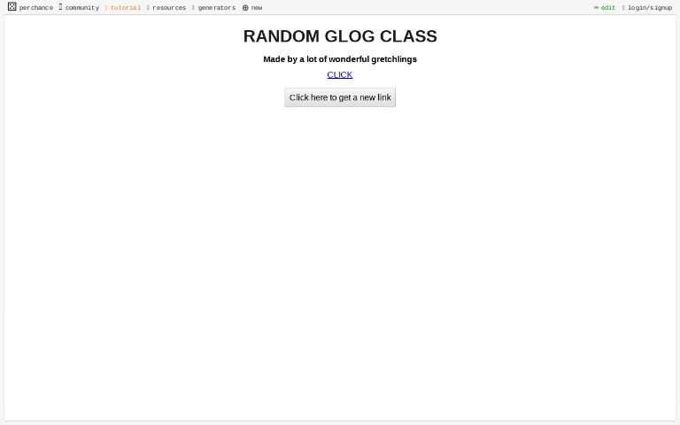 RANDOM GLOG CLASS ― Perchance Generator