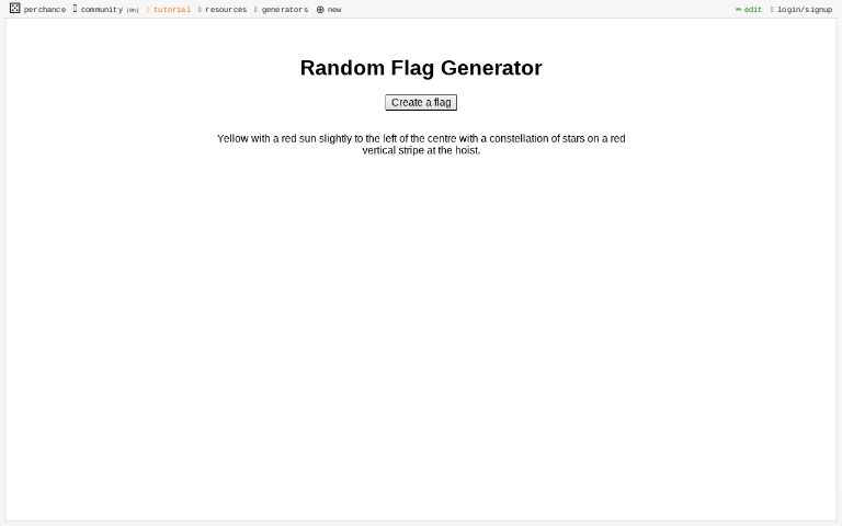 Random Flag Generator