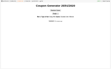 Coupon Generator 25/01/2020