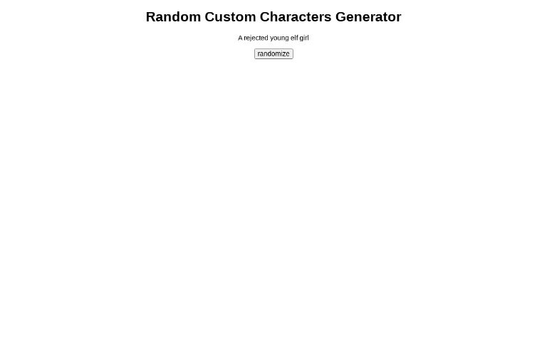 Random Custom Characters Generator