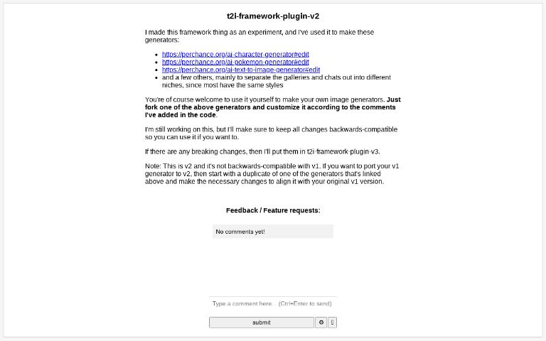 Randomeframework ― Perchance Generator