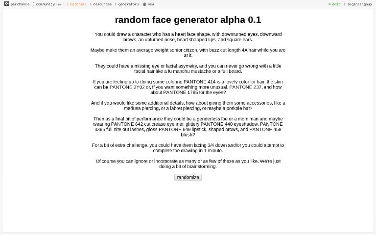 random face generator alpha 0.1