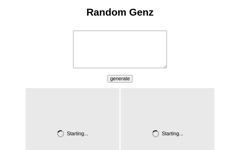 Random Genz ― Perchance Generator