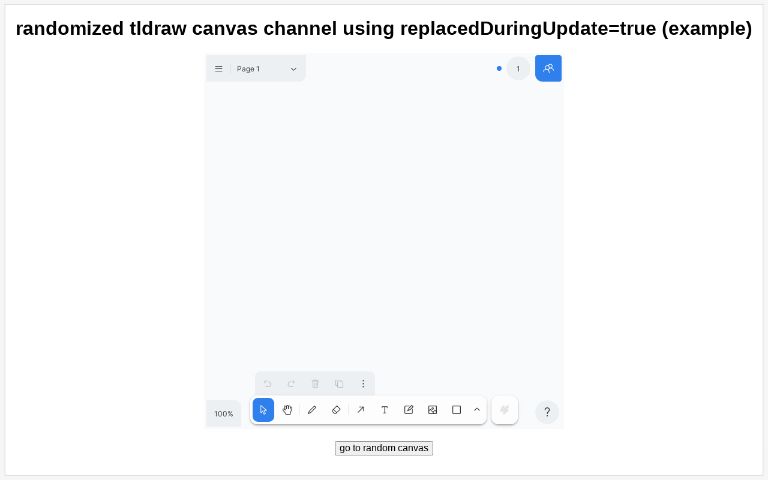 randomized tldraw canvas channel using replacedDuringUpdate=true (example) ― Perchance Generator