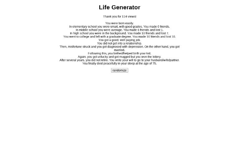 Life Generator