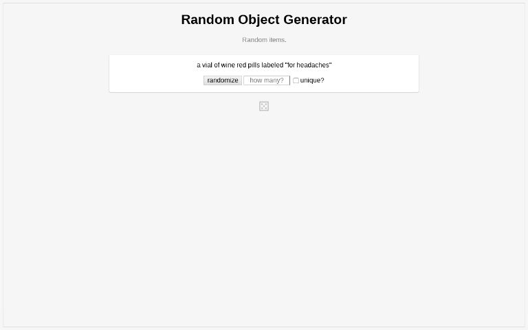 Random Object Generator