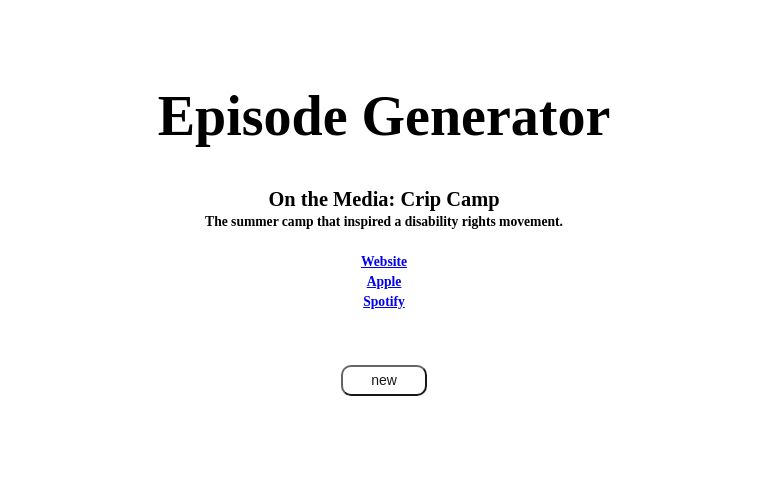 Episode Generator