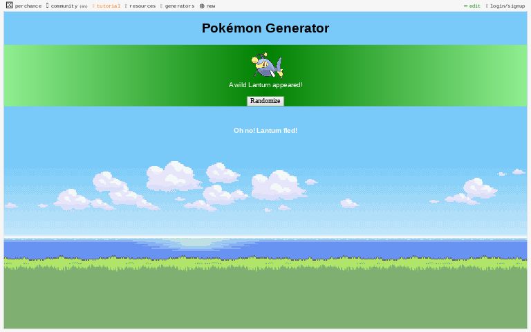 Pokémon Generator
