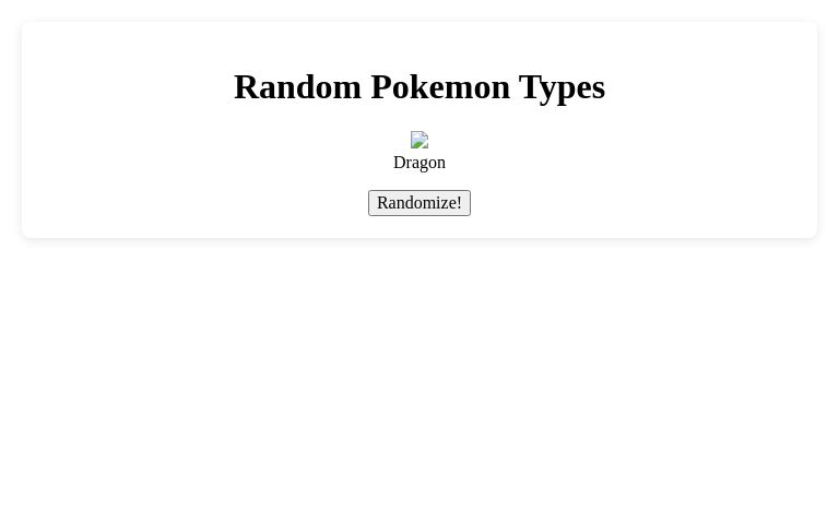 Random Pokemon Types ― Perchance Generator