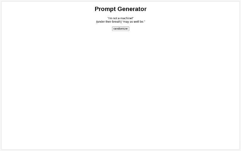 Prompt Generator