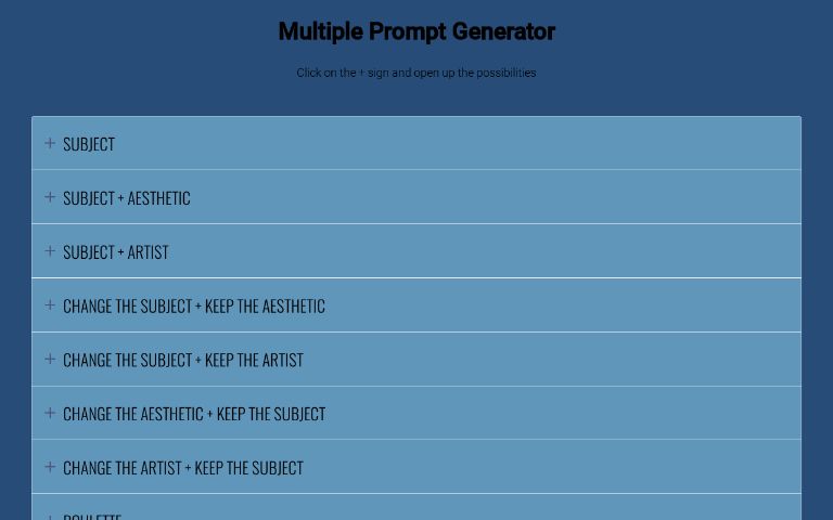 Multiple Prompt Generator