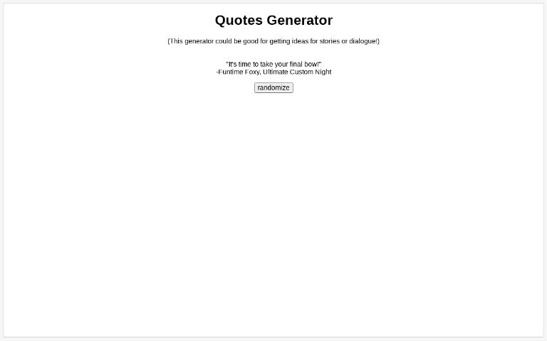 Quotes Generator