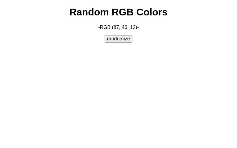 Random RGB Colors ― Perchance Generator