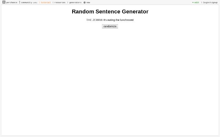 Random Sentence Generator