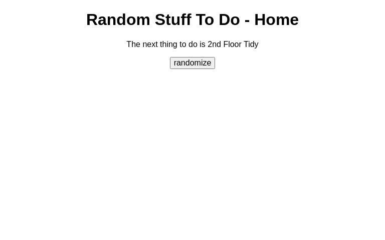 Random Stuff To Do - Home ― Perchance Generator