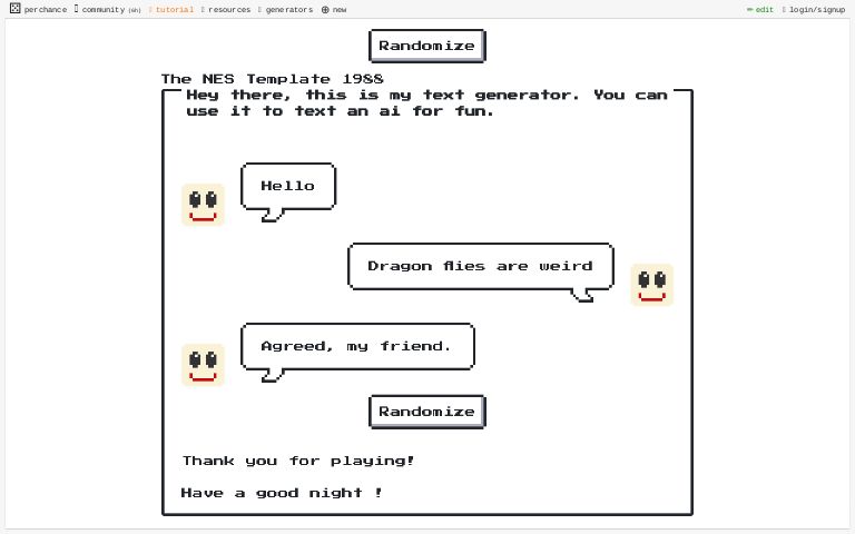Text a friend ― Perchance Generator
