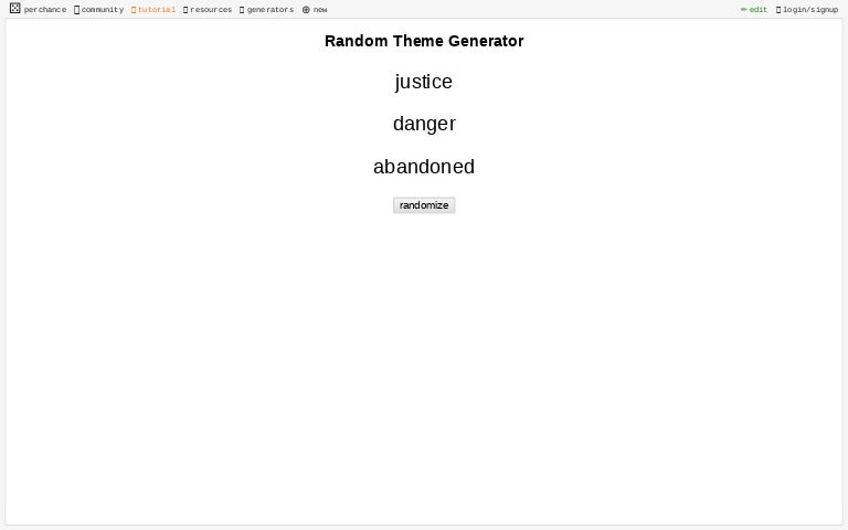 Random Theme Generator