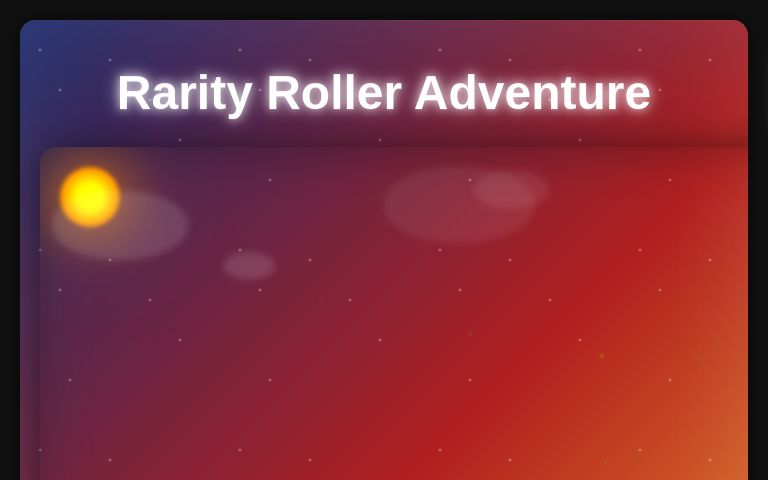 Rarity Roller Adventure ― Perchance Generator