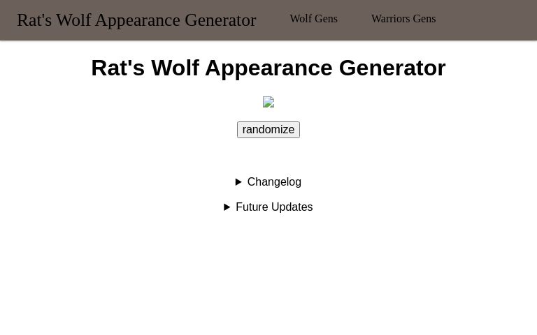 Rat's Wolf Appearance Generator