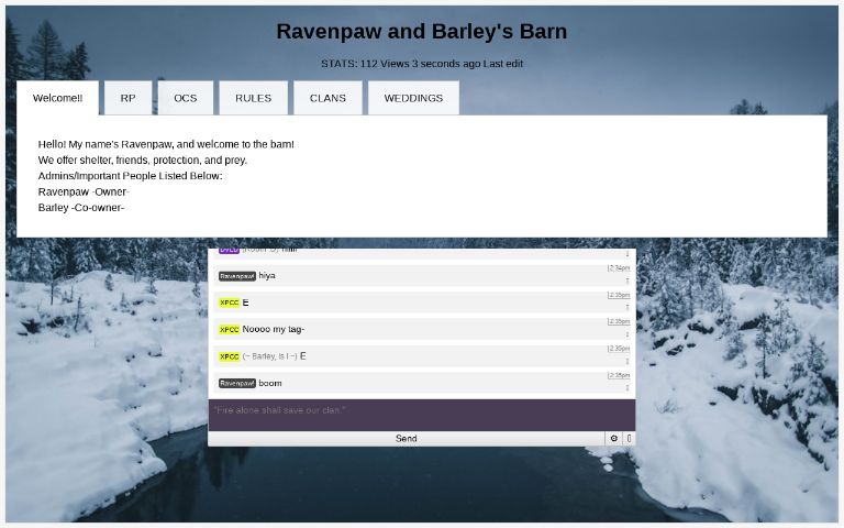 Ravenpaw and Barley's Barn ― Perchance Generator