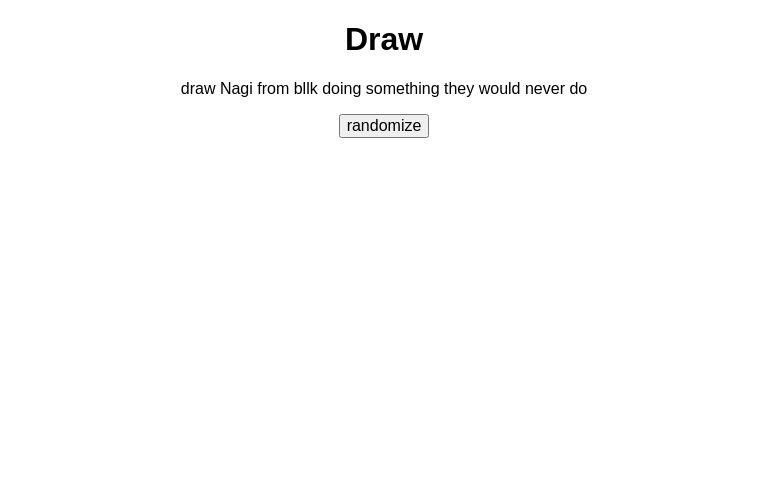 Draw ― Perchance Generator