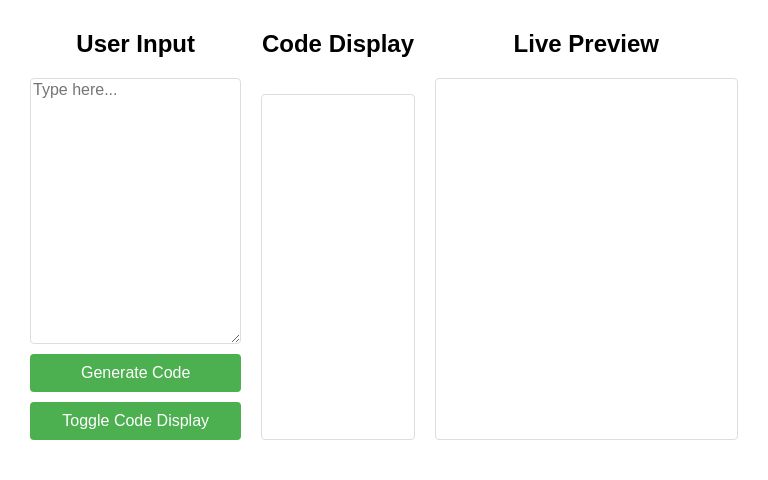 User Input ― Perchance Generator