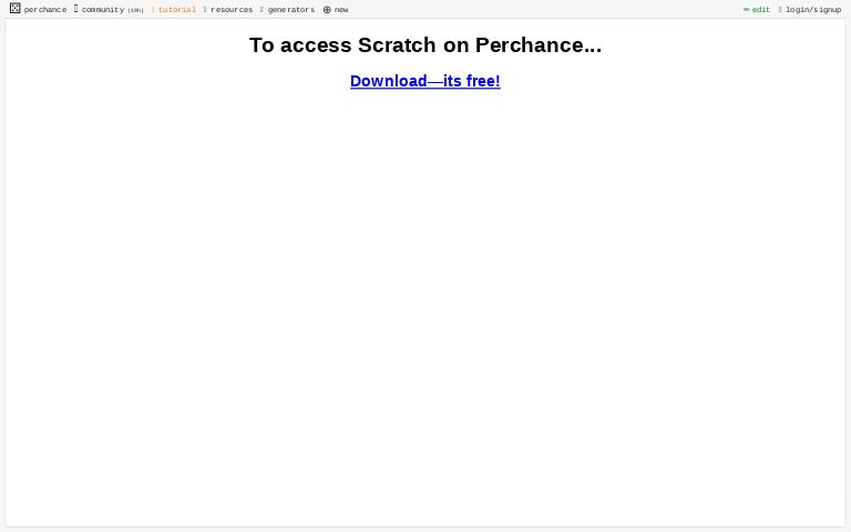 To access Scratch on Perchance... ― Perchance Generator