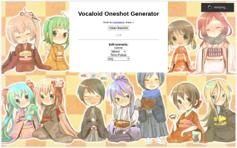 Vocaloid Oneshot Generator