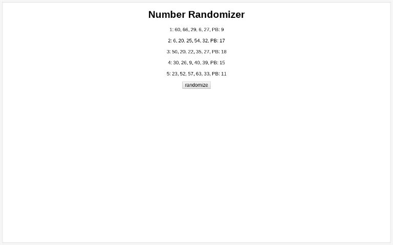 Number Randomizer ― Perchance Generator