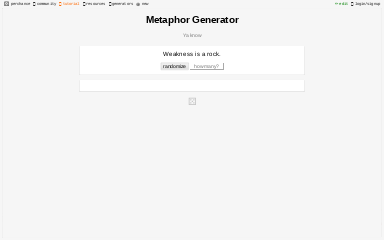 Metaphor Generator