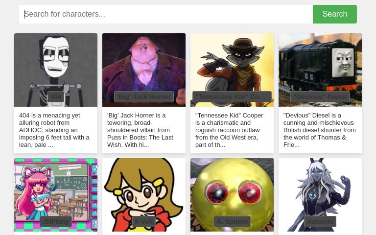 Ai Characters ― Perchance Generator