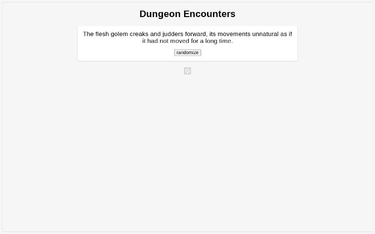 Dungeon Encounters ― Perchance Generator