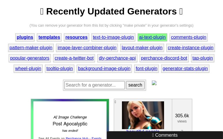 🕯️ Recently Updated Generators 🕯️