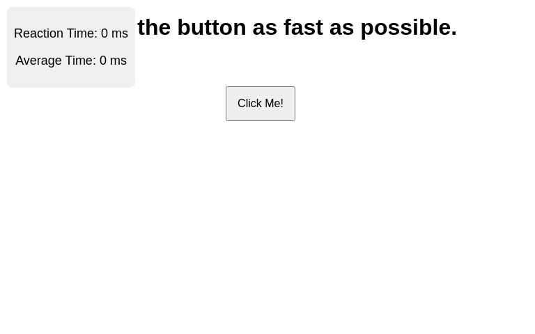 Click the button as fast as possible. ― Perchance Generator