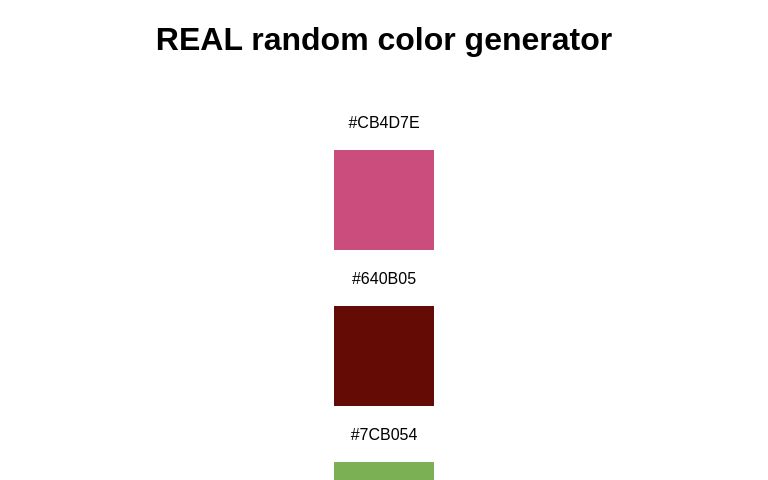 REAL random color generator