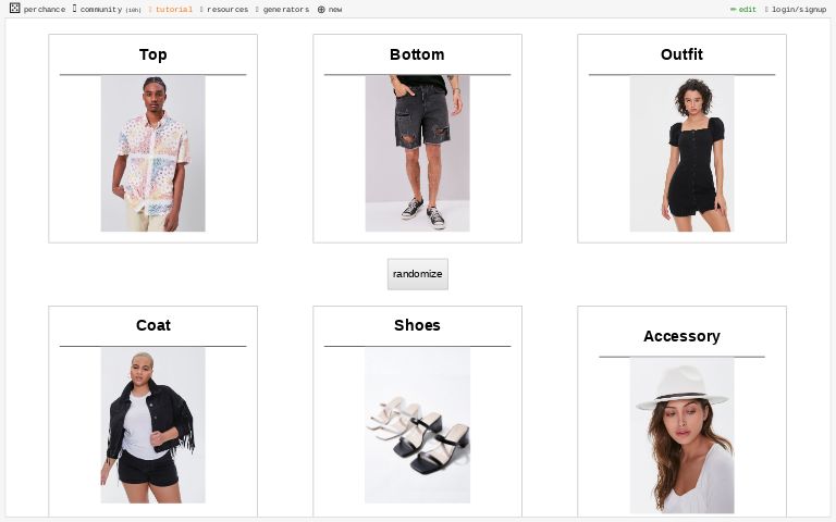 Top ― Perchance Generator