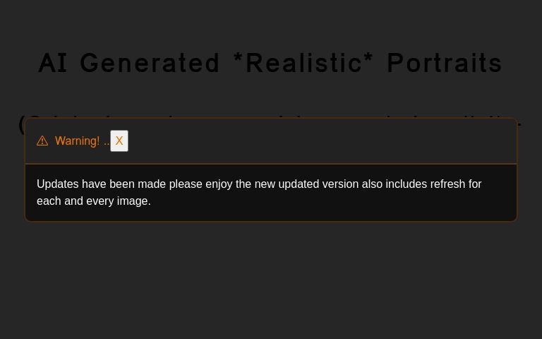AI Generated *Realistic* Portraits
