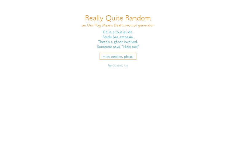 really-quite-random ― Perchance Generator